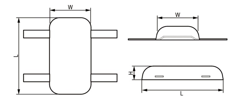 Rectangular Aluminum Hull Anode with Double Straps - Jennings Anodes UK