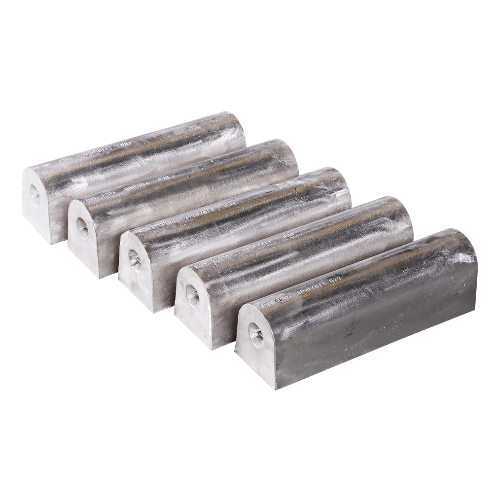 D-shaped Bare Magnesium Anode - Jennings Anodes UK