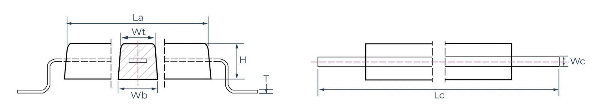 Slender Stand-off Aluminum Anode with Double Cranked Flat Bar Insert ...