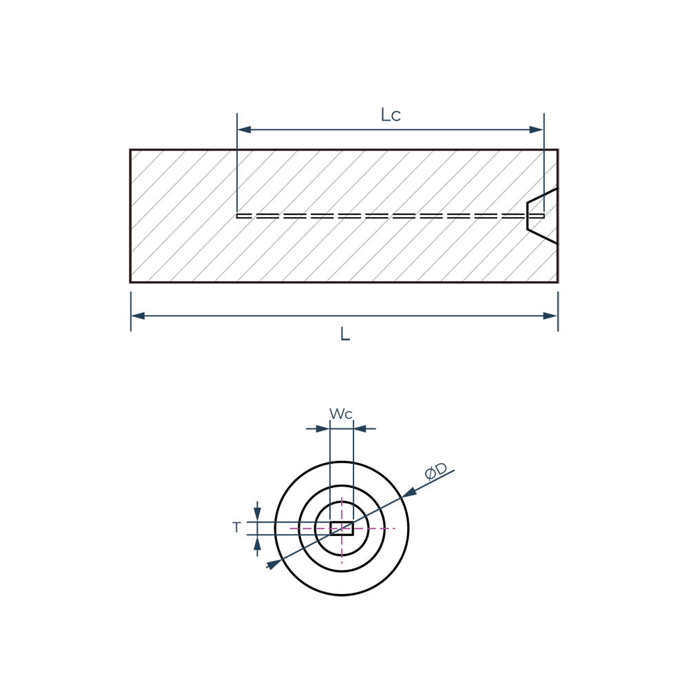 Circular Bare Magnesium Anode - Jennings Anodes UK