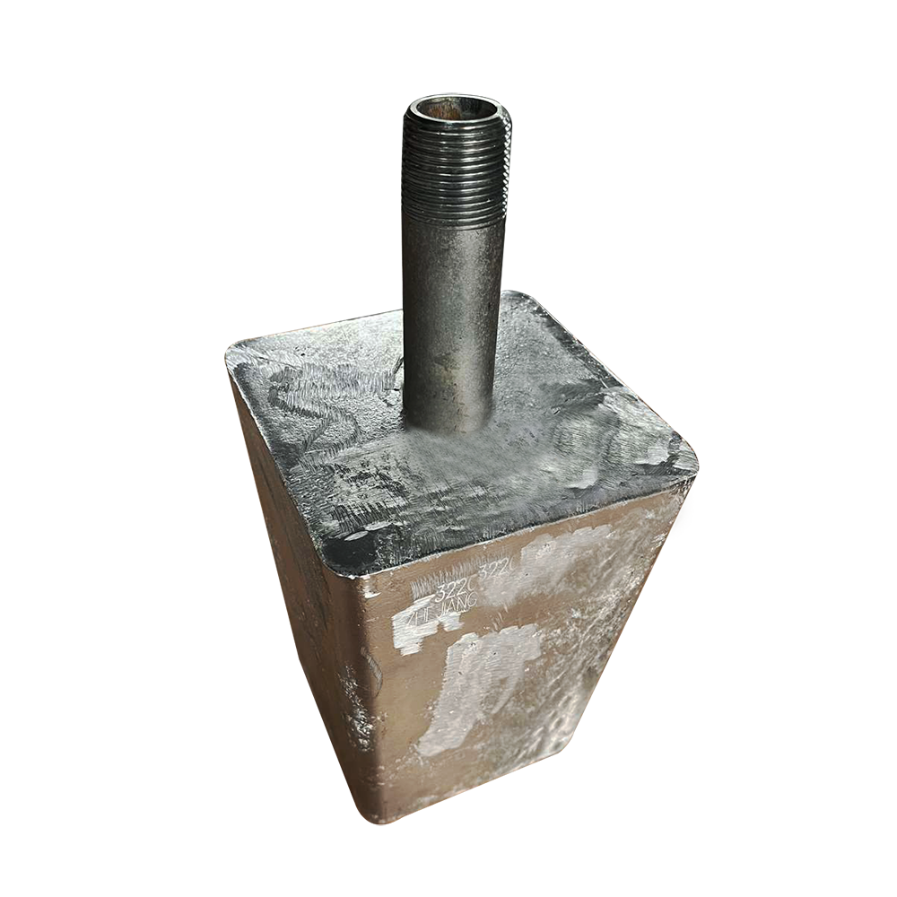 Square High Temperature Zinc Anode - Jennings Anodes UK