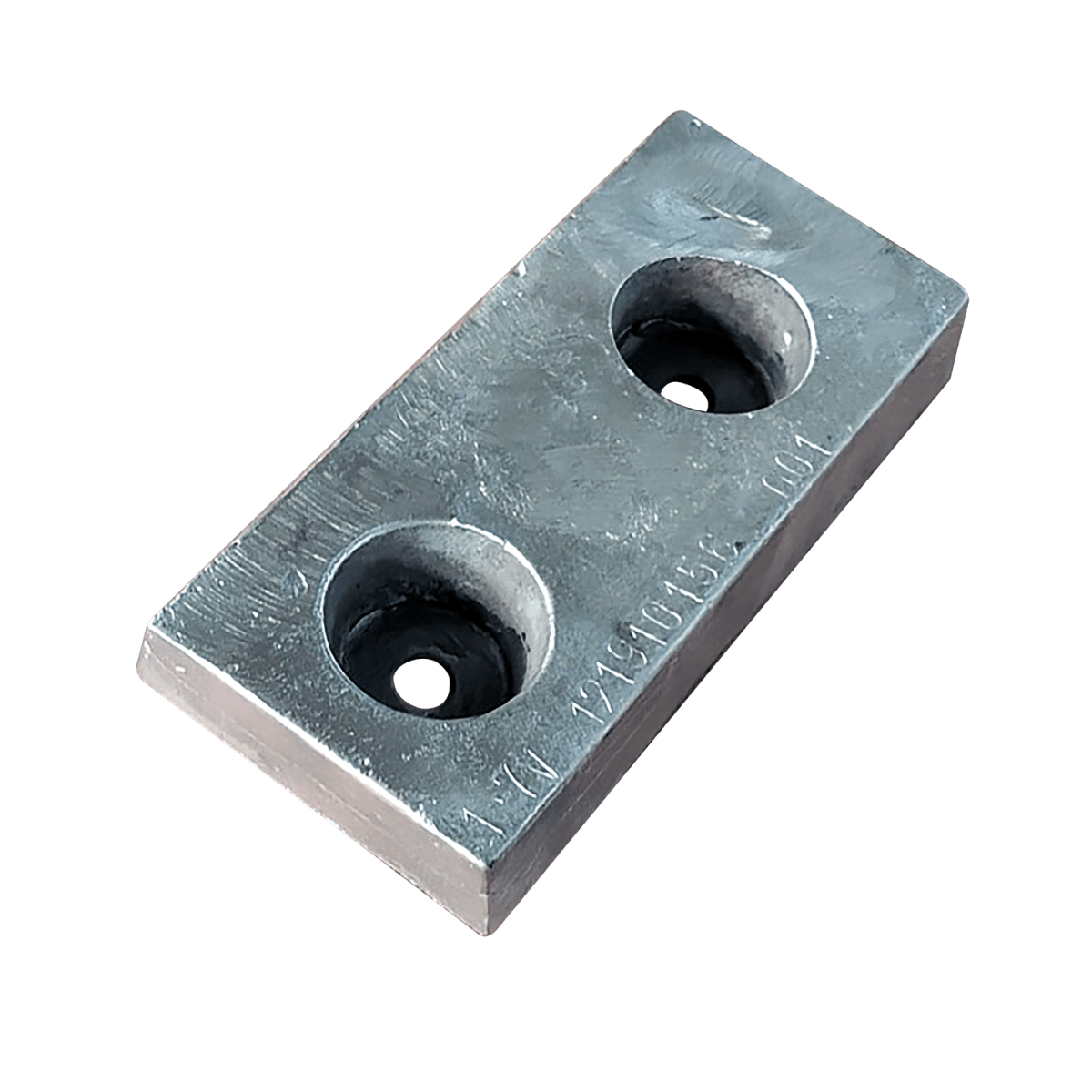 Rectangular Magnesium Hull Anode with Double Straps - Jennings Anodes UK